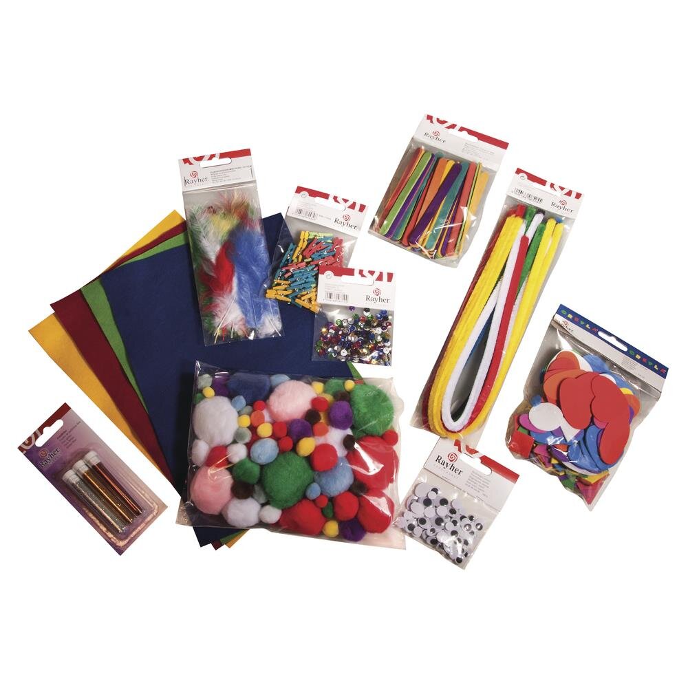 hobbyversand24 Mega-Bastelbox 1.200 Teile - hobbyversan